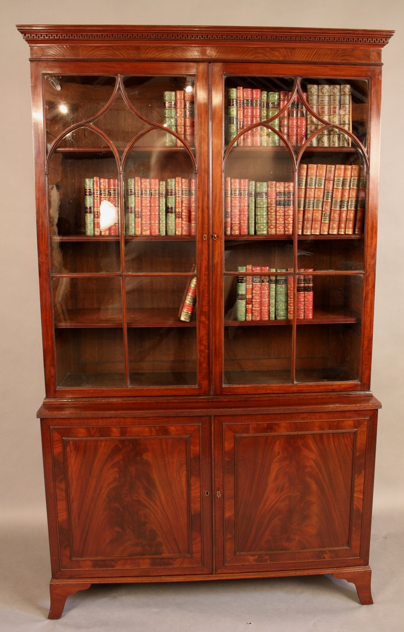 Georgian Library Bookcase Mahogany | Wickersley Antiques
